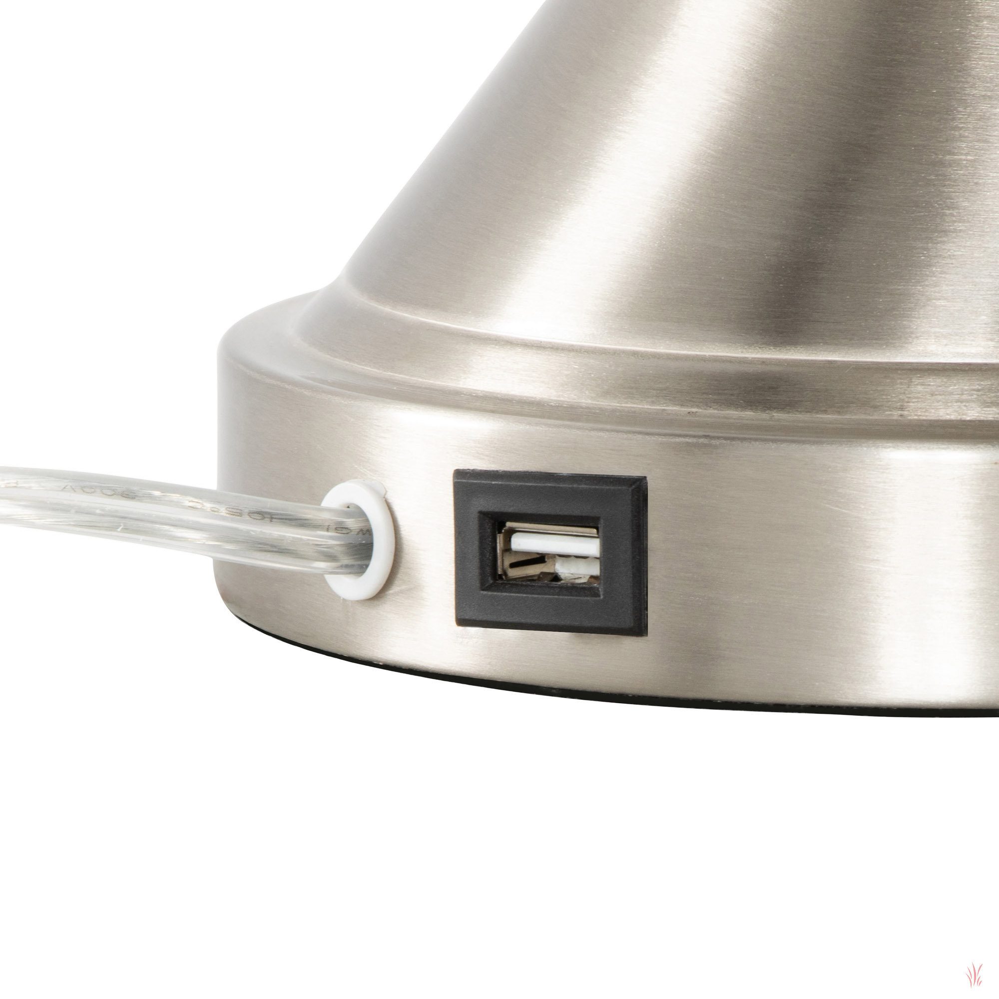 House of Hampton Flint 30" Contemporary Metal Table Lamp In Brushed ...